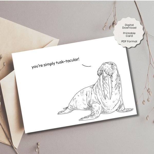 Walrus Pun - Etsy