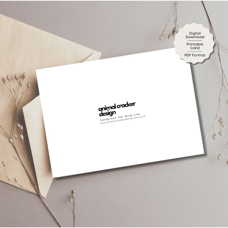 Cute Cat Printable Thank You Card, Cat Lover Gratitude Greeting Blank ...