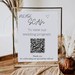 QR Code Sign Wedding Timeline Template Scannable Wedding - Etsy