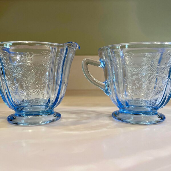Blue Madrid Depression Glass - Etsy