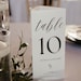 Personalized Tri-fold Wedding Table Number With Menu and QR Code ...