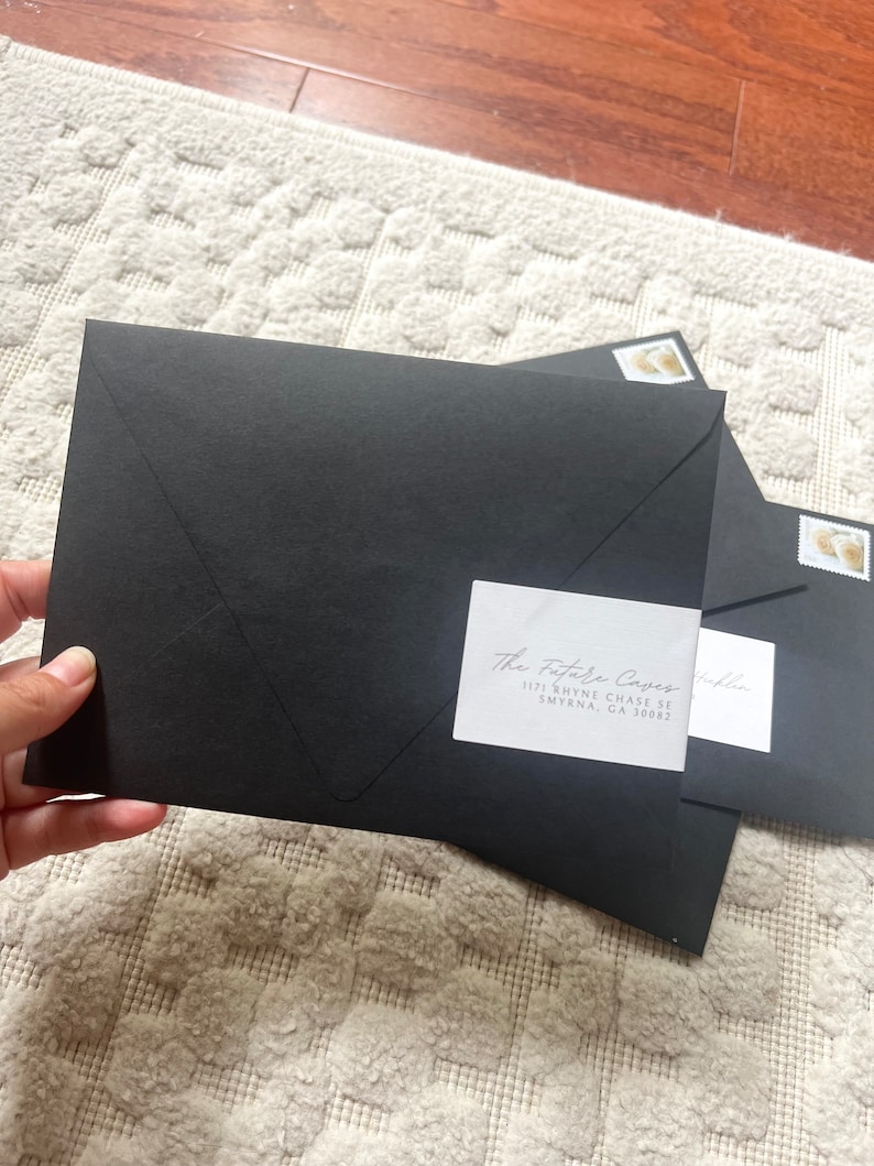 Printable Address Label Template, Wrap Around 8x2 Sticker for Envelope ...