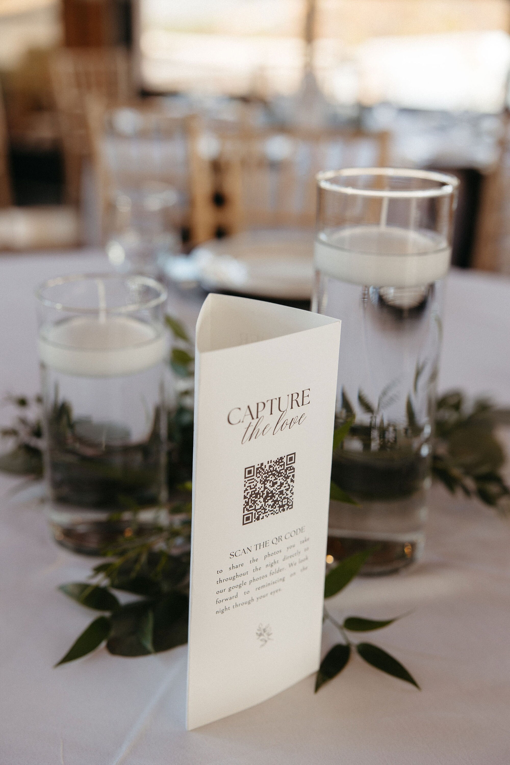 Personalized Tri-fold Wedding Table Number With Menu and QR Code ...