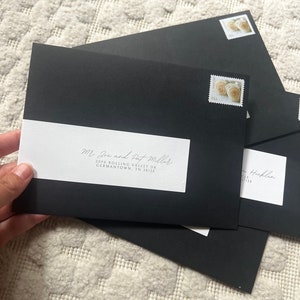 Printable Address Label Template, Wrap Around 8x2 Sticker for Envelope ...