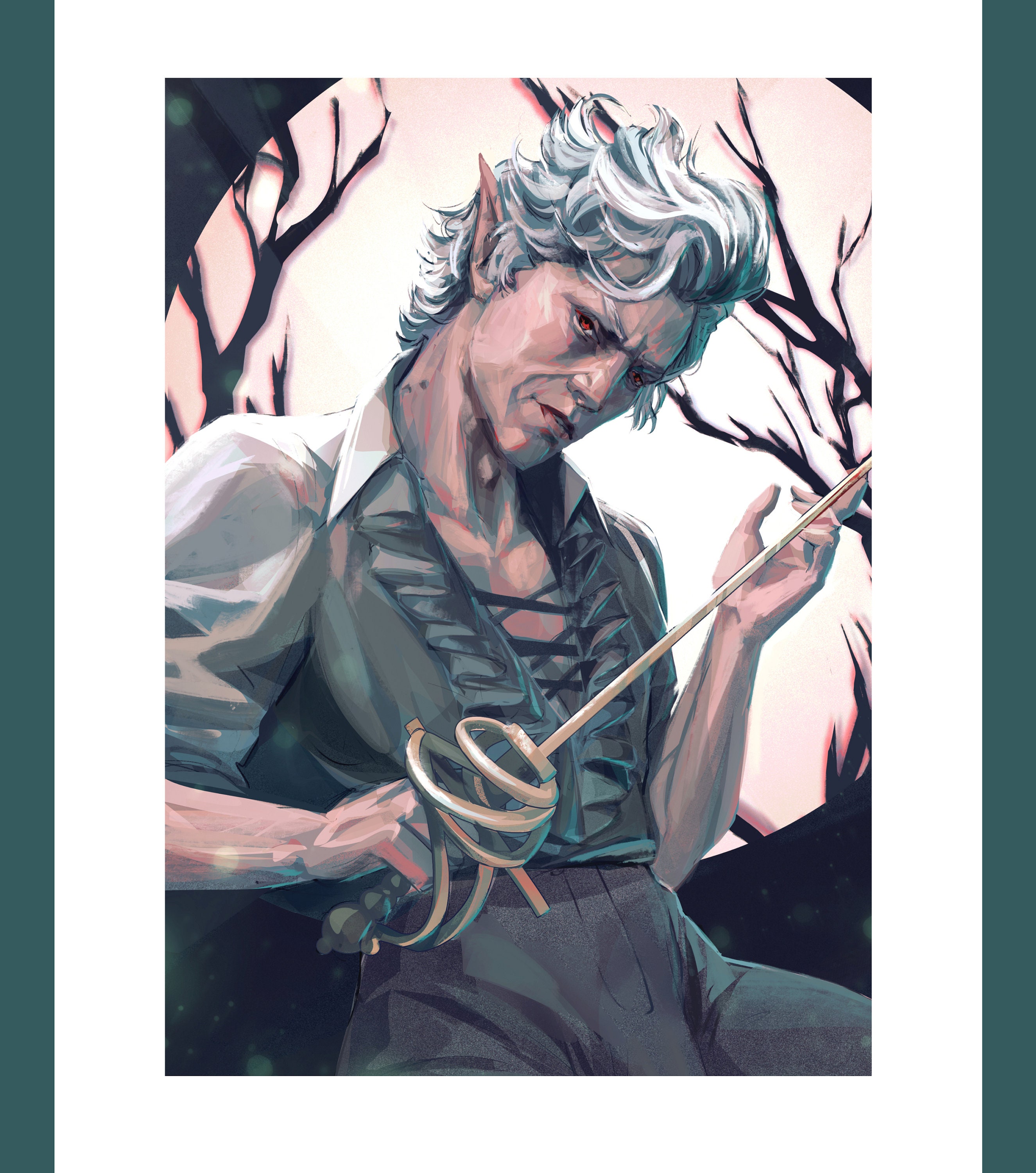 Astarion Baldurs Gate 3 Fanart Print Dungeons and Dragons Fan - Etsy ...