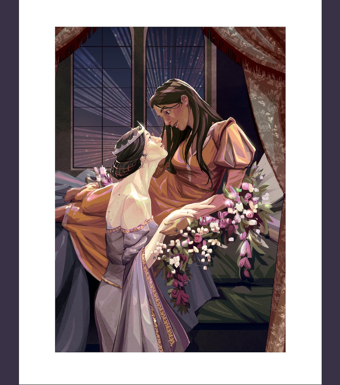 Priory of the Orange Tree Sabran and Ead Art Print Samantha - Etsy