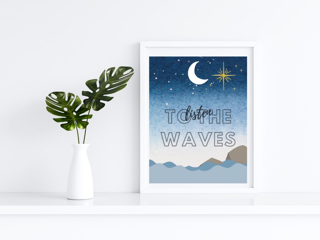 Printable Wall Art Ocean Positive Quotes - Etsy