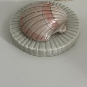 1978 Hand Painted Fitz and Floyd 2 Seashell Trinket Box Vintage - Etsy
