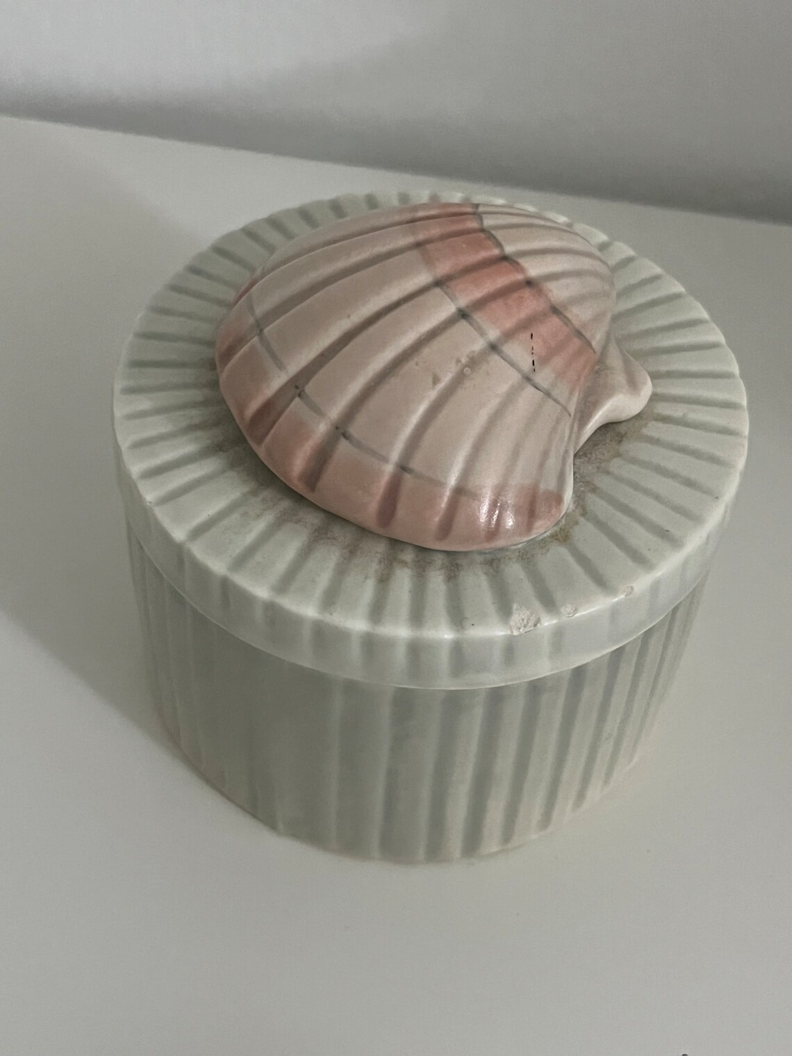 1978 Hand Painted Fitz and Floyd 2 Seashell Trinket Box Vintage - Etsy