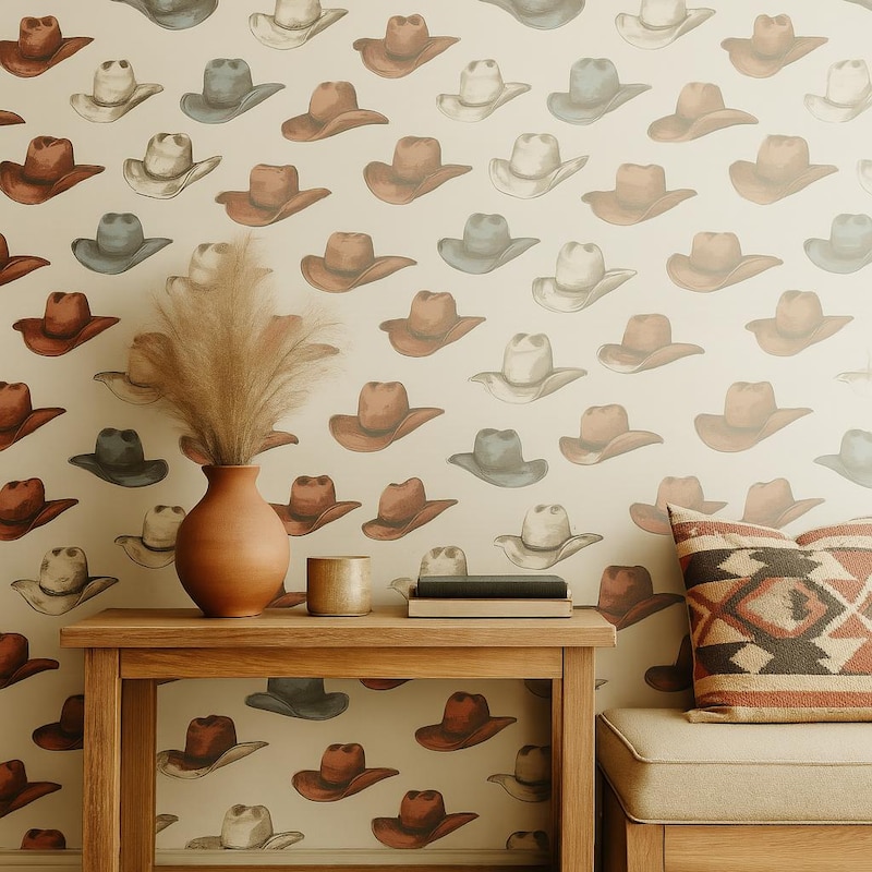 Wallpaper Murals Cowboy - Etsy