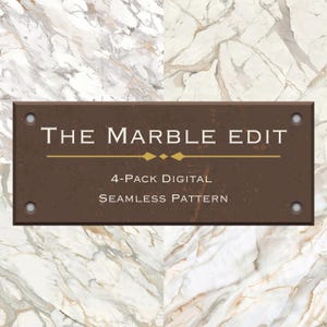 The Marble Edit: 4-pack Digital Seamless Design Patterns - Elegant ...