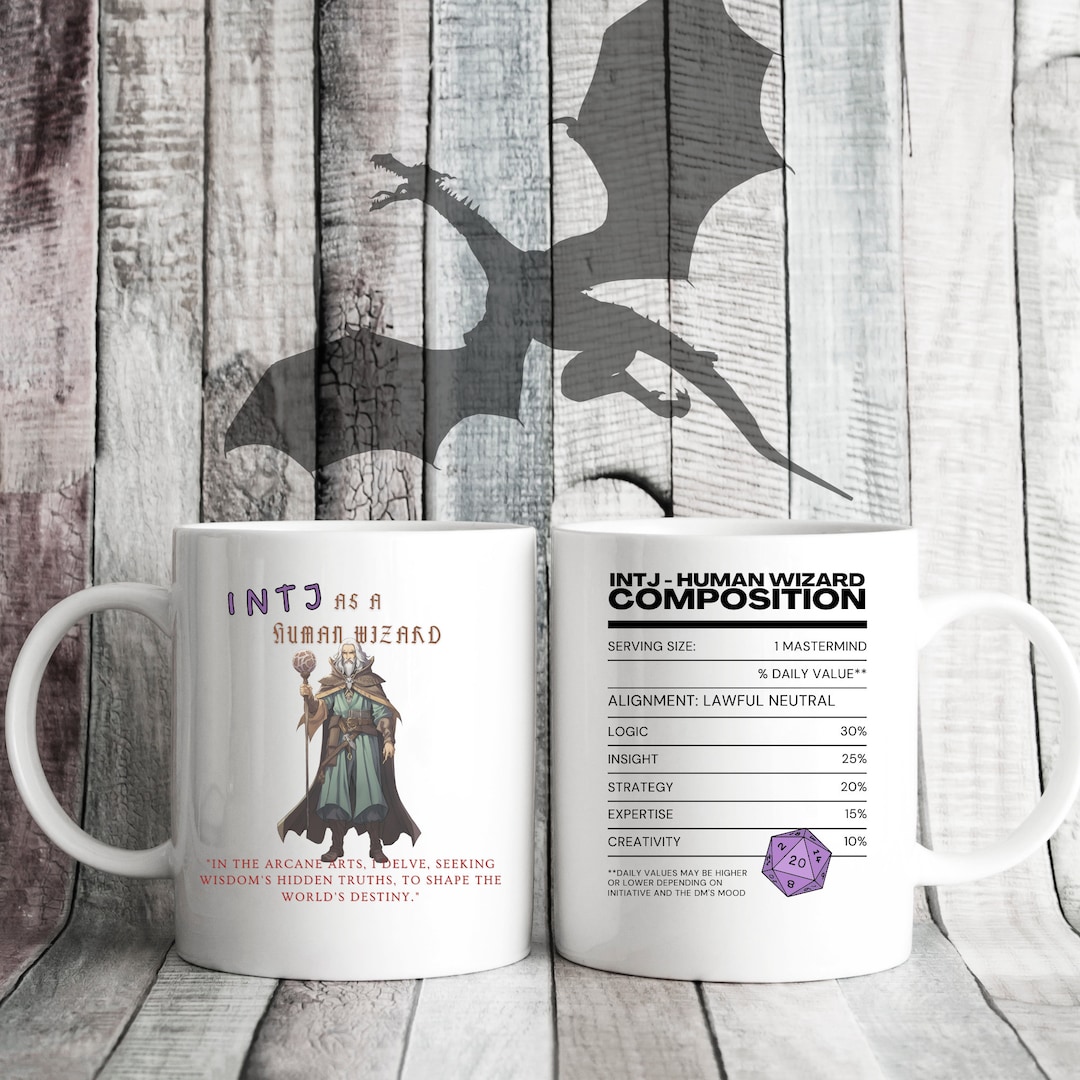 INTJ Myers Briggs MBTI Dungeons and Dragons Human Wizard Inspired ...