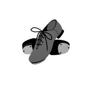 Oxford Tie Tap Shoes Sticker, Tap Dance Teacher Gift, Indoor Outdoor ...