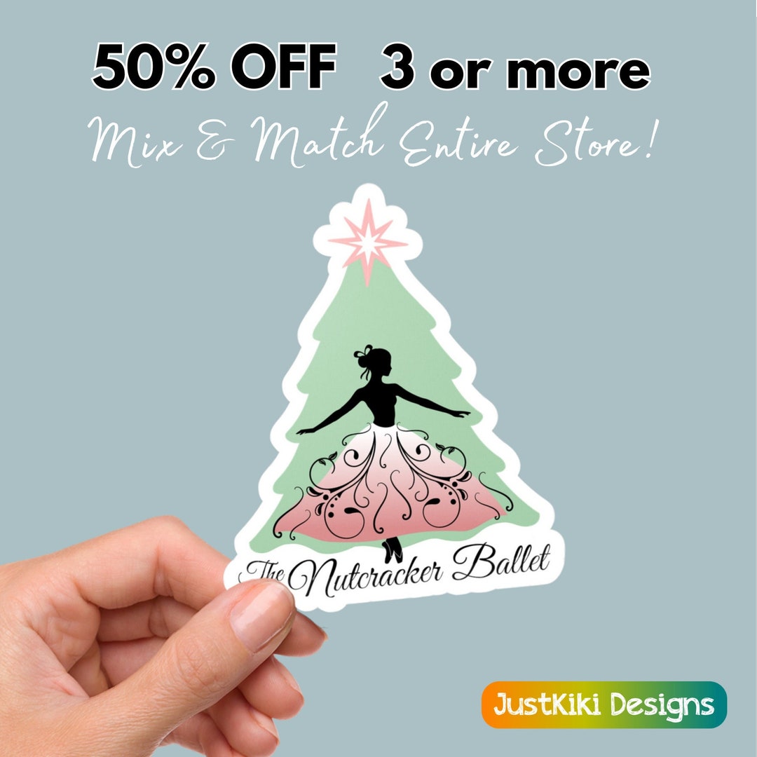 Nutcracker Ballet Clara Sticker, Nutcracker Gift, Christmas Laptop ...
