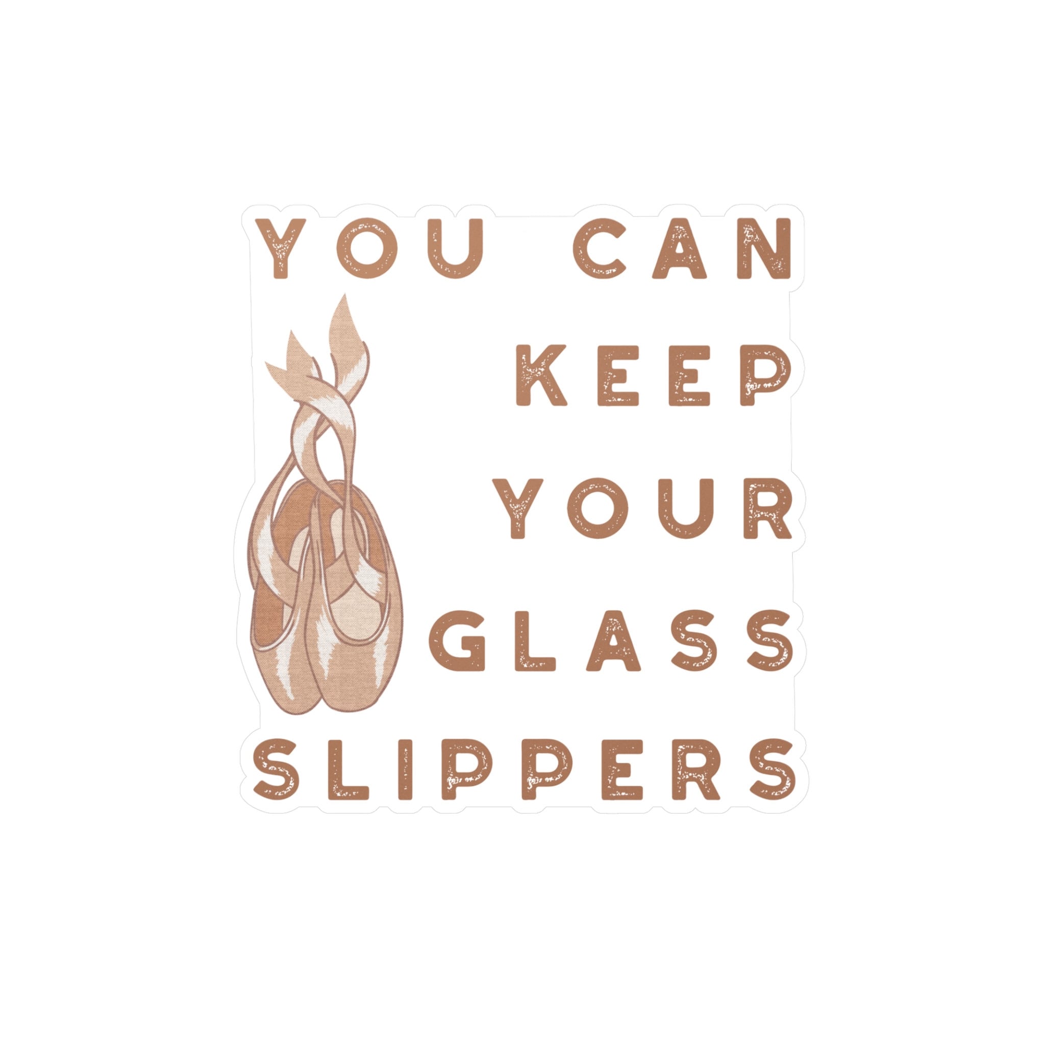 Funny Ballet Pointe Shoes Die-cut Vinyl Sticker, Indoor Outdoor ...