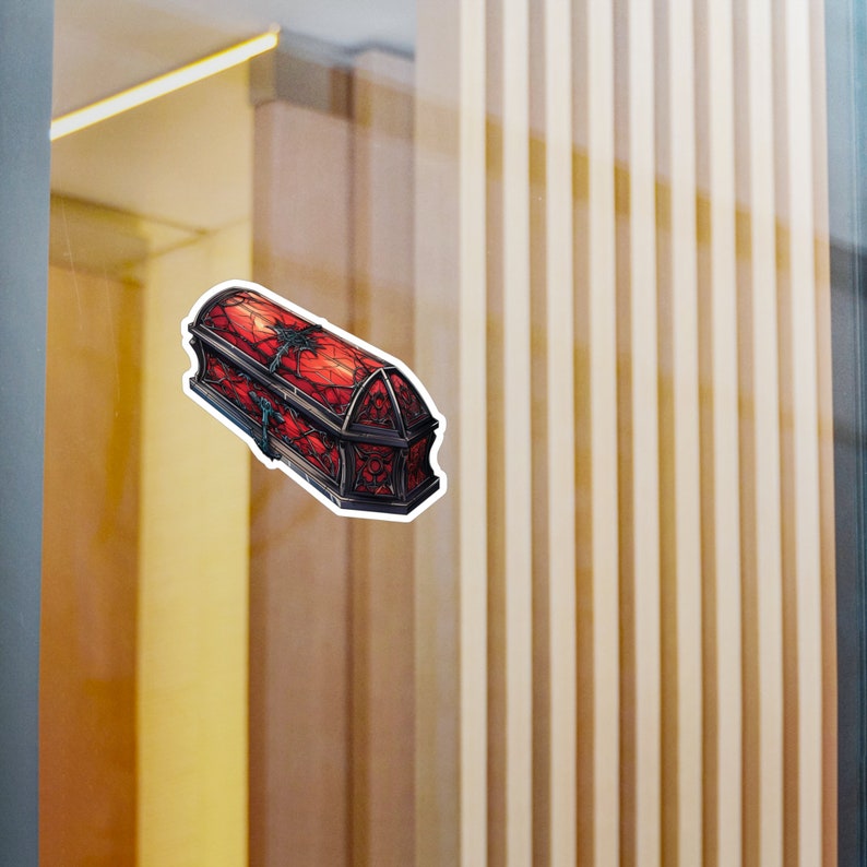 Gothic Coffin Sticker Goth Vibes Halloween Laptop Sticker - Etsy