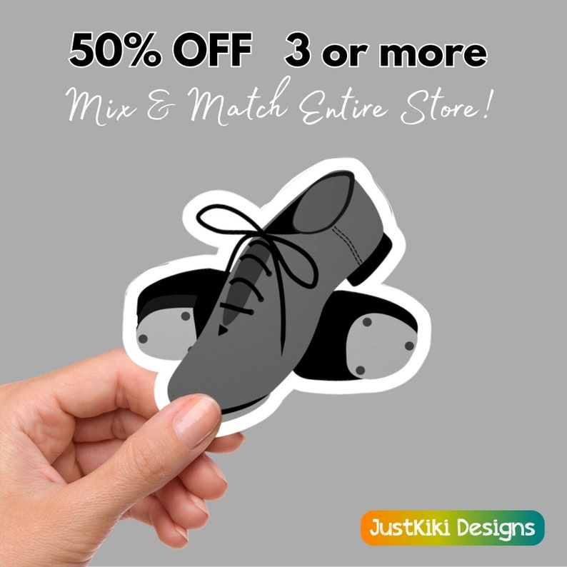 Oxford Tie Tap Shoes Sticker, Tap Dance Teacher Gift, Indoor Outdoor ...