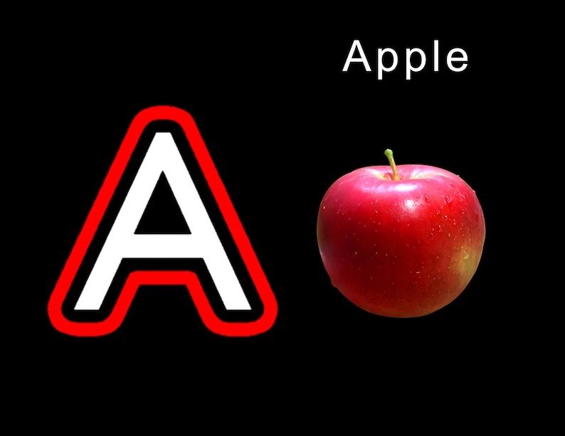 CVI Friendly Letters, High Contrast Alphabet Flashcards - Etsy