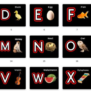 CVI Friendly Letters, High Contrast Alphabet Flashcards - Etsy