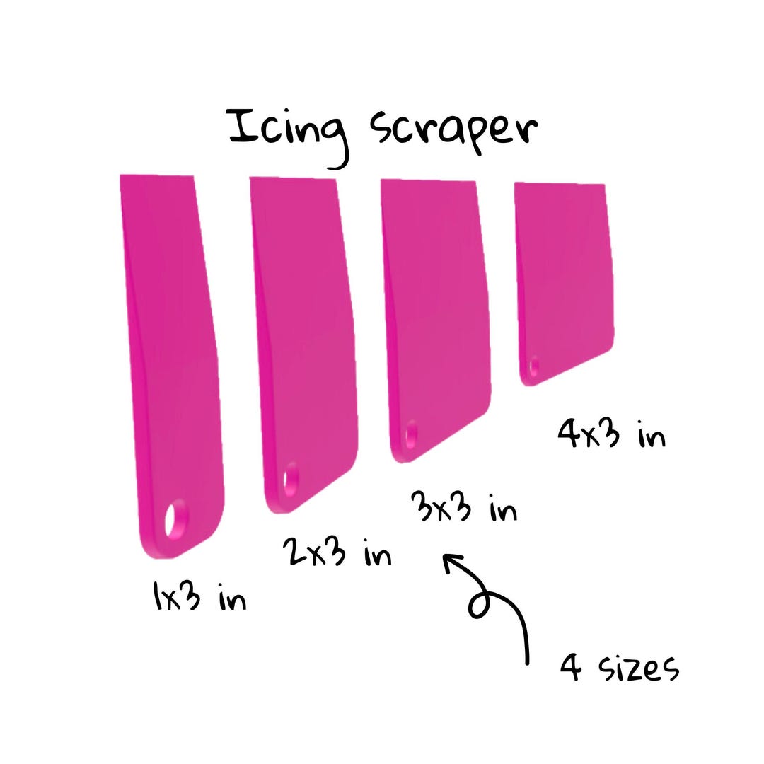 Cookie Icing Scraper STL File: 3D Printing Tool (digital Download) - Etsy