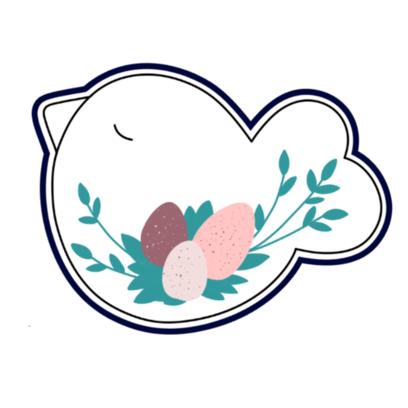 Easter Bird Cookie Cutter STL File: Egg & Bunny Imprint (digital ...