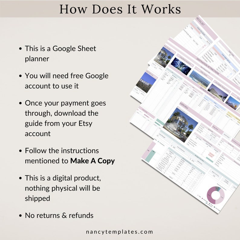 Ultimate Travel Planner Google Sheets Digital Travel - Etsy