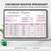 Excel Checkbook Register, Income and Expense Tracker, Pink Excel ...