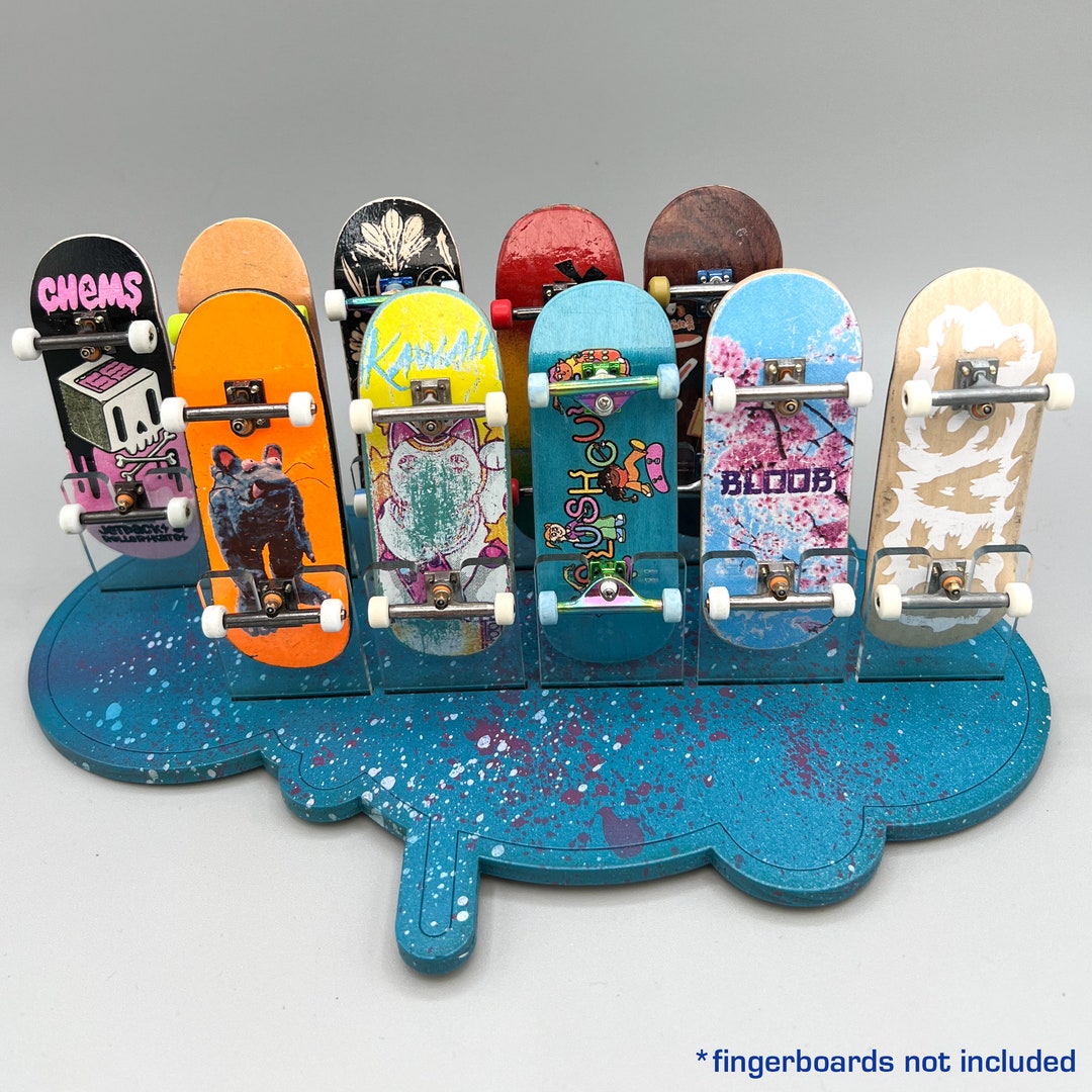 Clear View Fingerboard Blue Cloud Rack Holds 10 Tech Deck or - Etsy