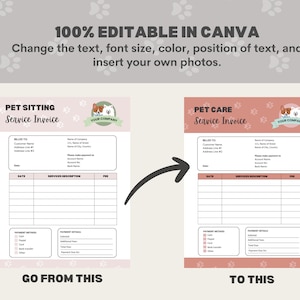 Pet Sitting Service Agreement/contract Template, Editable/printable New ...