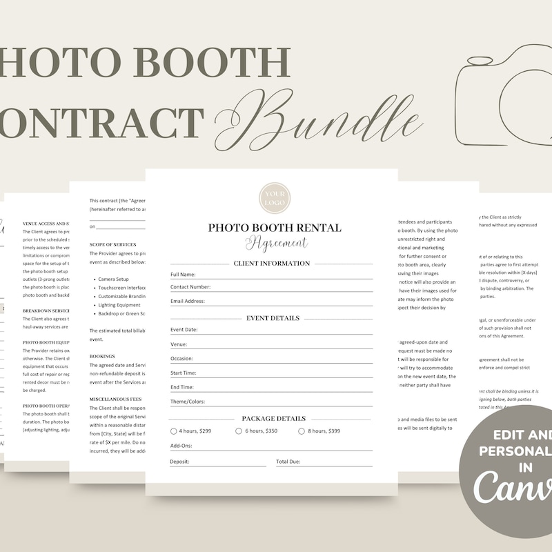 Photo Booth Invoice - Etsy