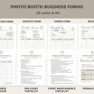 Photo Booth Contract Template Bundle, Video Booth Rental Agreement ...