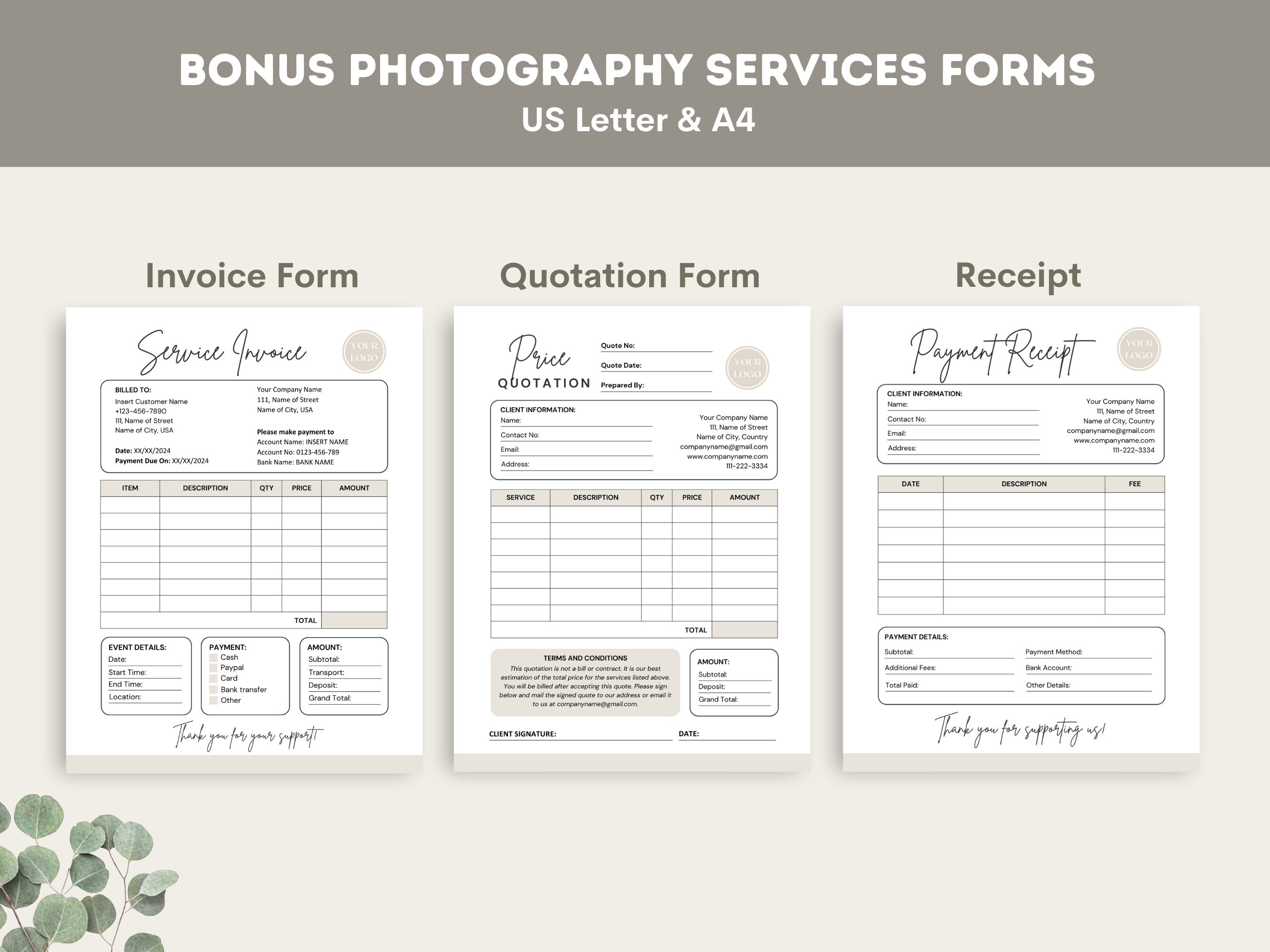 Photography Services Contract Agreement Template, Photography Client ...