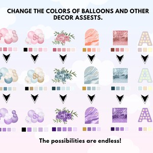 Balloon/event Mockup Bundle Template, Editable Balloon Artist Menu Mockup, Balloon Business ...