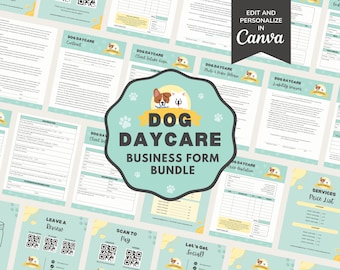 Editable Dog Daycare Forms Bundle Dog Daycare Contract Template, Pet ...