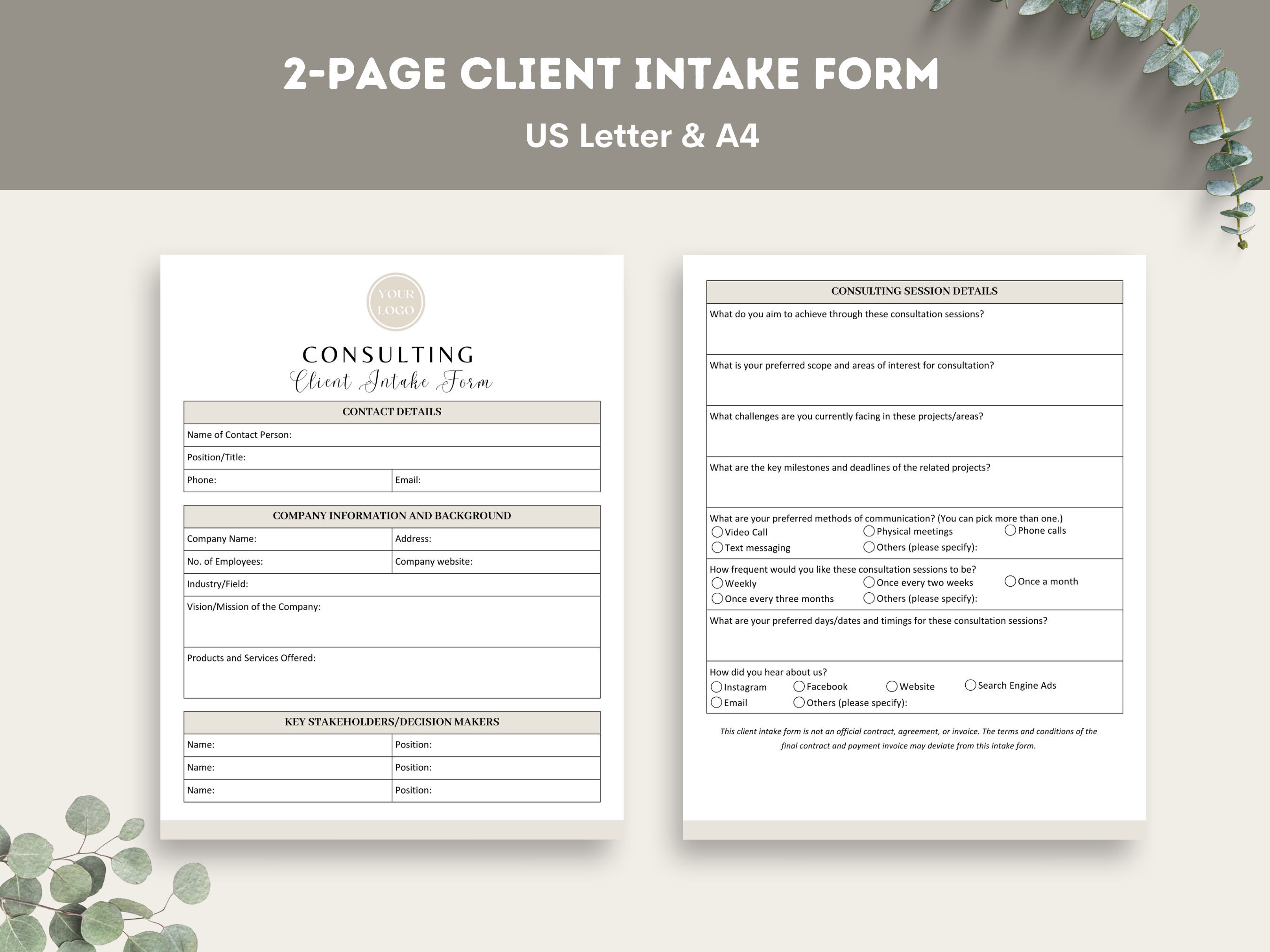 Consulting Contract Agreement Template, Editable & Printable Consultant ...