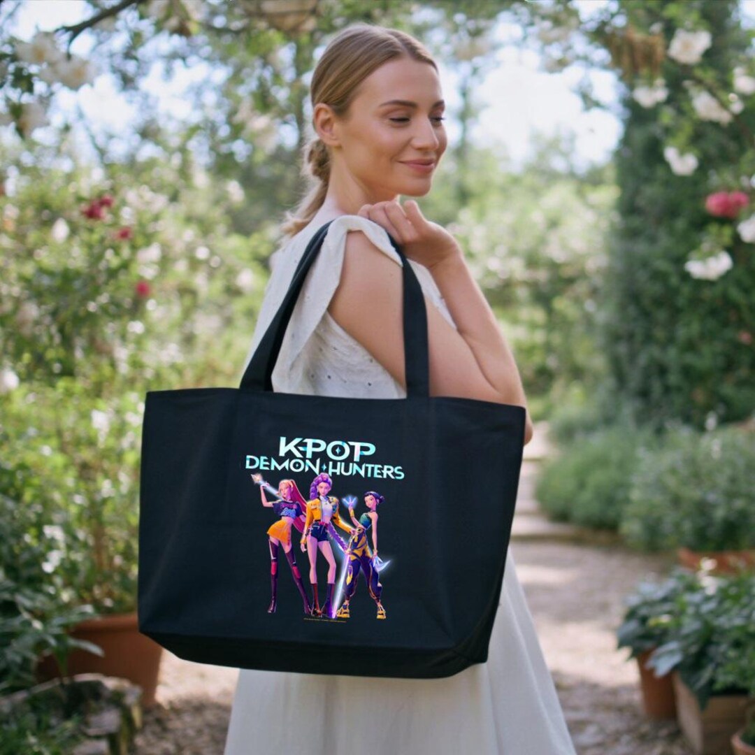 Huntrix Girls Bag, Huntrix Tote Bag, Kpop Demon Hunters Bag, Kpop Demon ...