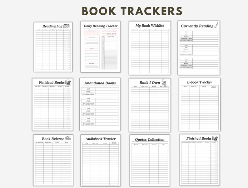 Comprehensive Reading Journal: Book Tracker, Reviews, Challenges ...