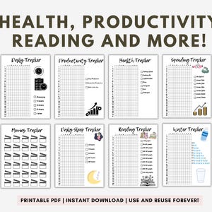 2026 Bullet Journal Pixel Trackers, Premade ADHD BUJO Planner, Habit ...