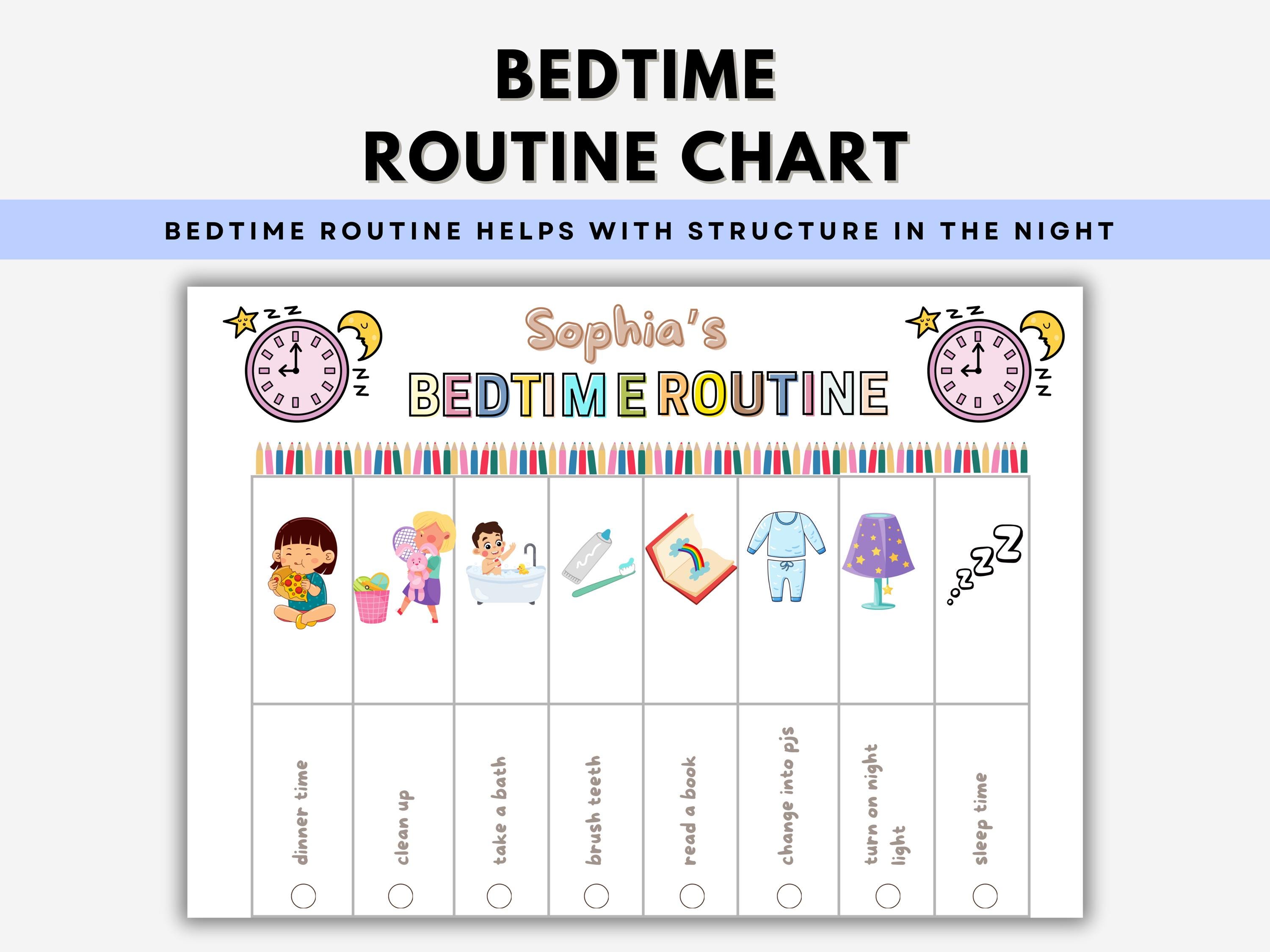 Kids Daily Routine Flip Chart: Editable Morning, Evening, Chores (PDF ...