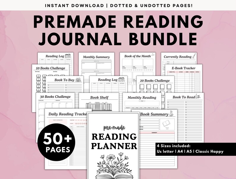 Comprehensive Reading Journal: Book Tracker, Reviews, Challenges ...