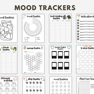 2025 Premade Bullet Journal Bundle Printable Bujo Journal Pages Undated ...