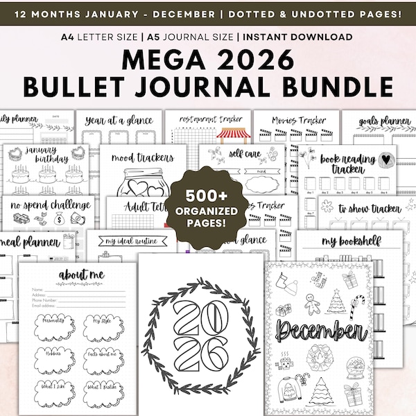 2026 B5 Planner - Etsy UK