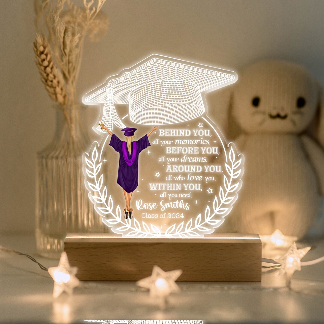 Led Light Personalized Gifts, Custom Night Light Graduation Gifts ...