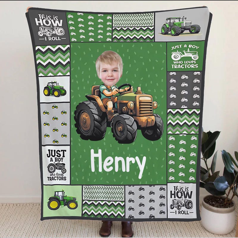 Tractor Blanket - Etsy