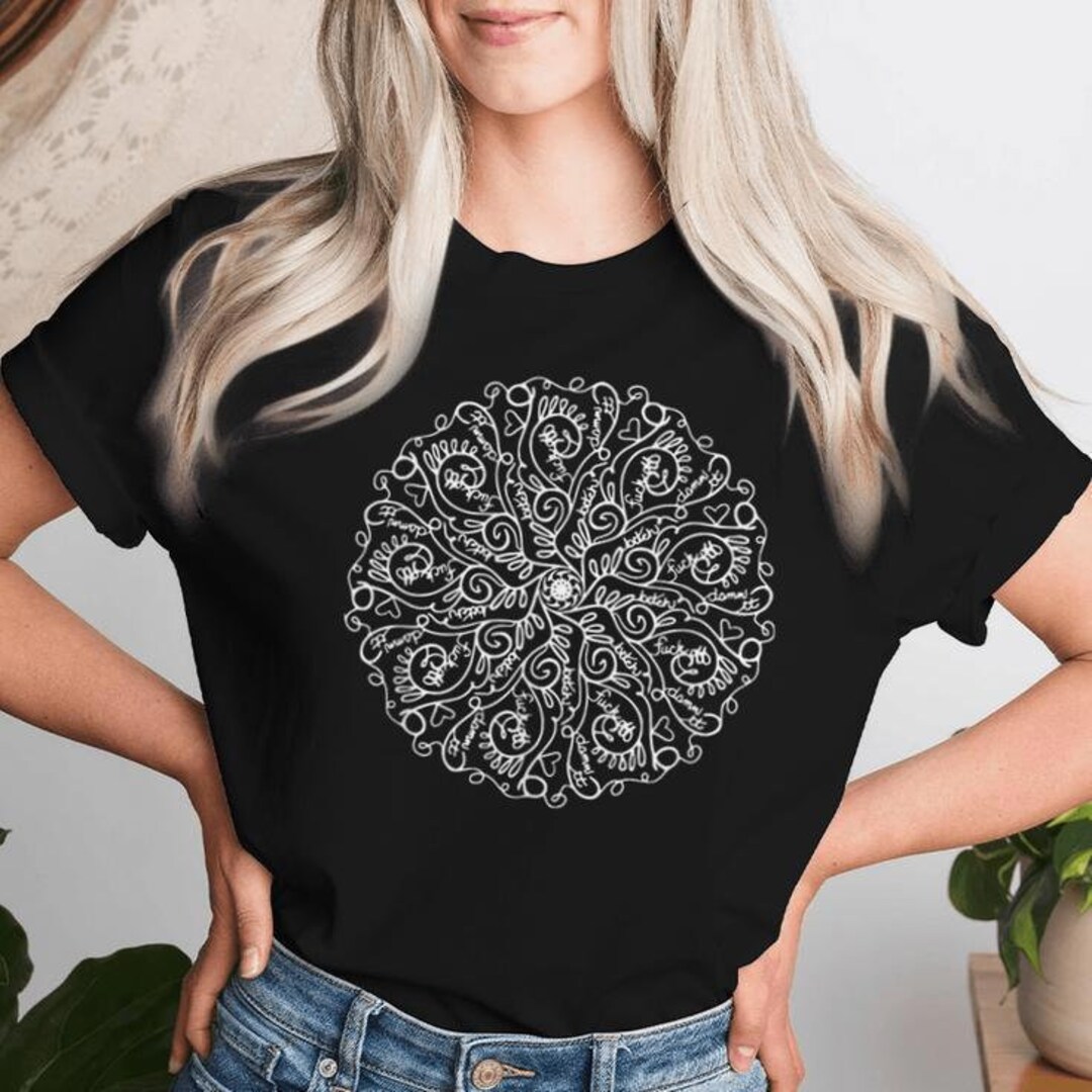 Hidden Swear Word Mandala Shirt, Funny Cuss Word T-shirt Gift for Her ...