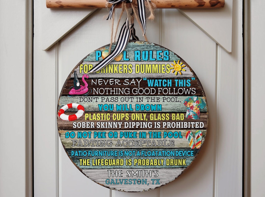 Personalized Hot Tub Sign, Hot Tub Decor, Jacuzzi Signs, Custom Signs ...