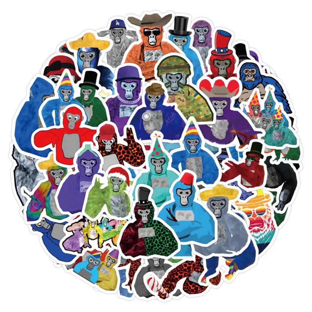 Gorilla Tag Stickers Random Assorted Birthday Decorations for Kids ...