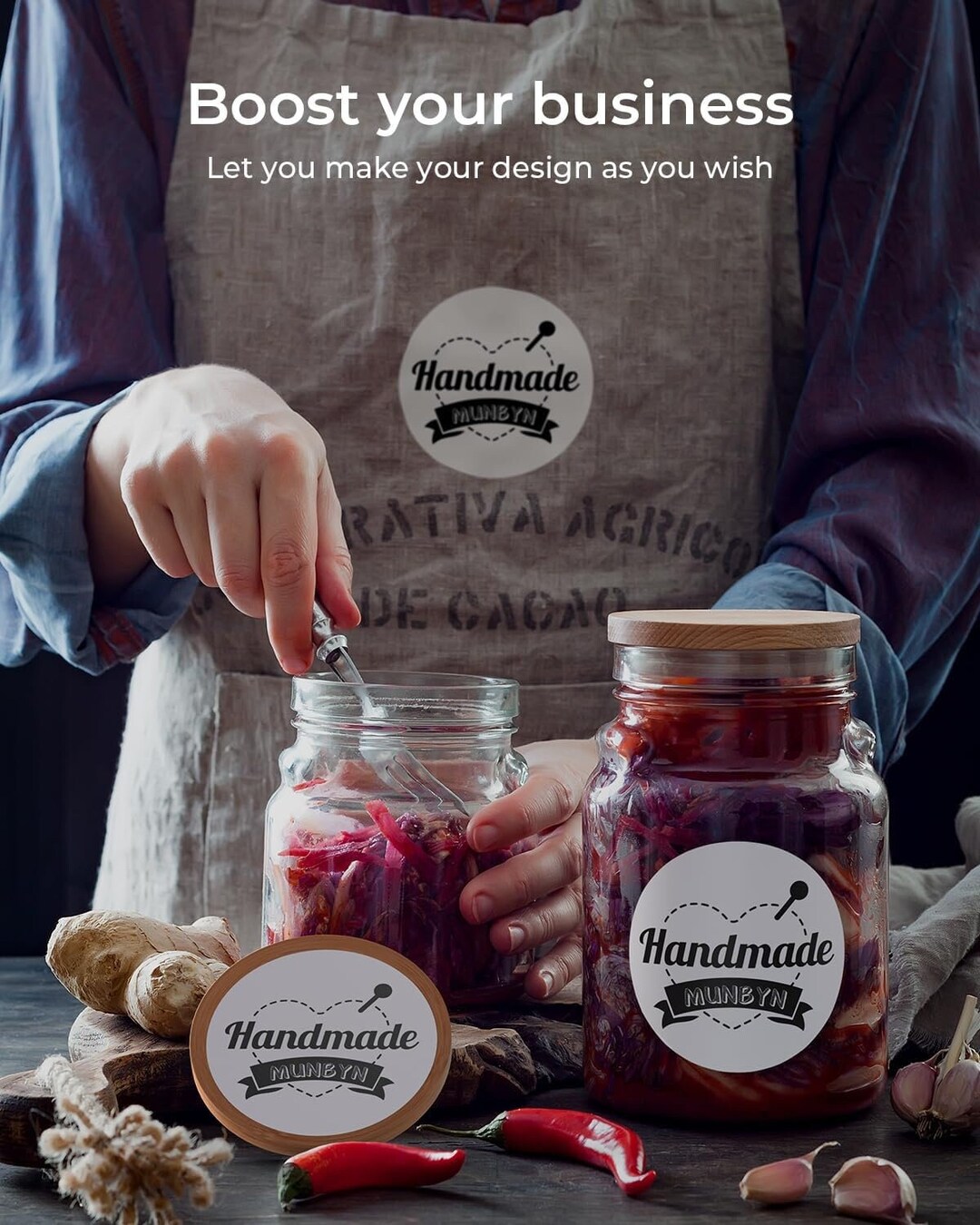 Thank You Label 3x3in Customized Labels Business Labels Event Stickers ...