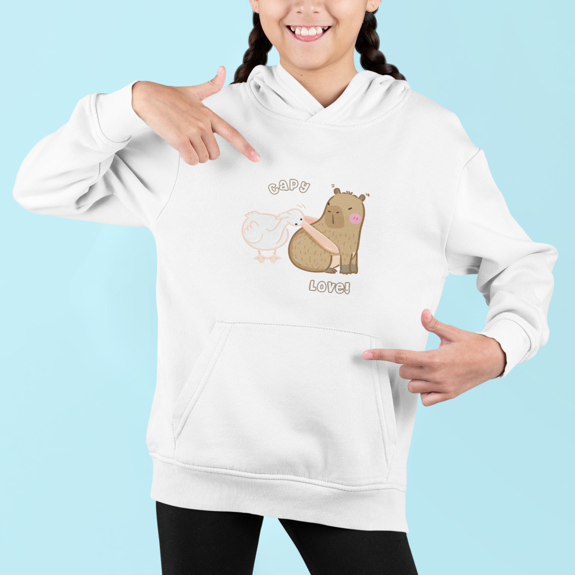 Capybara Sweater Kids Cute Capybara Youth Hoodie Capybara - Etsy