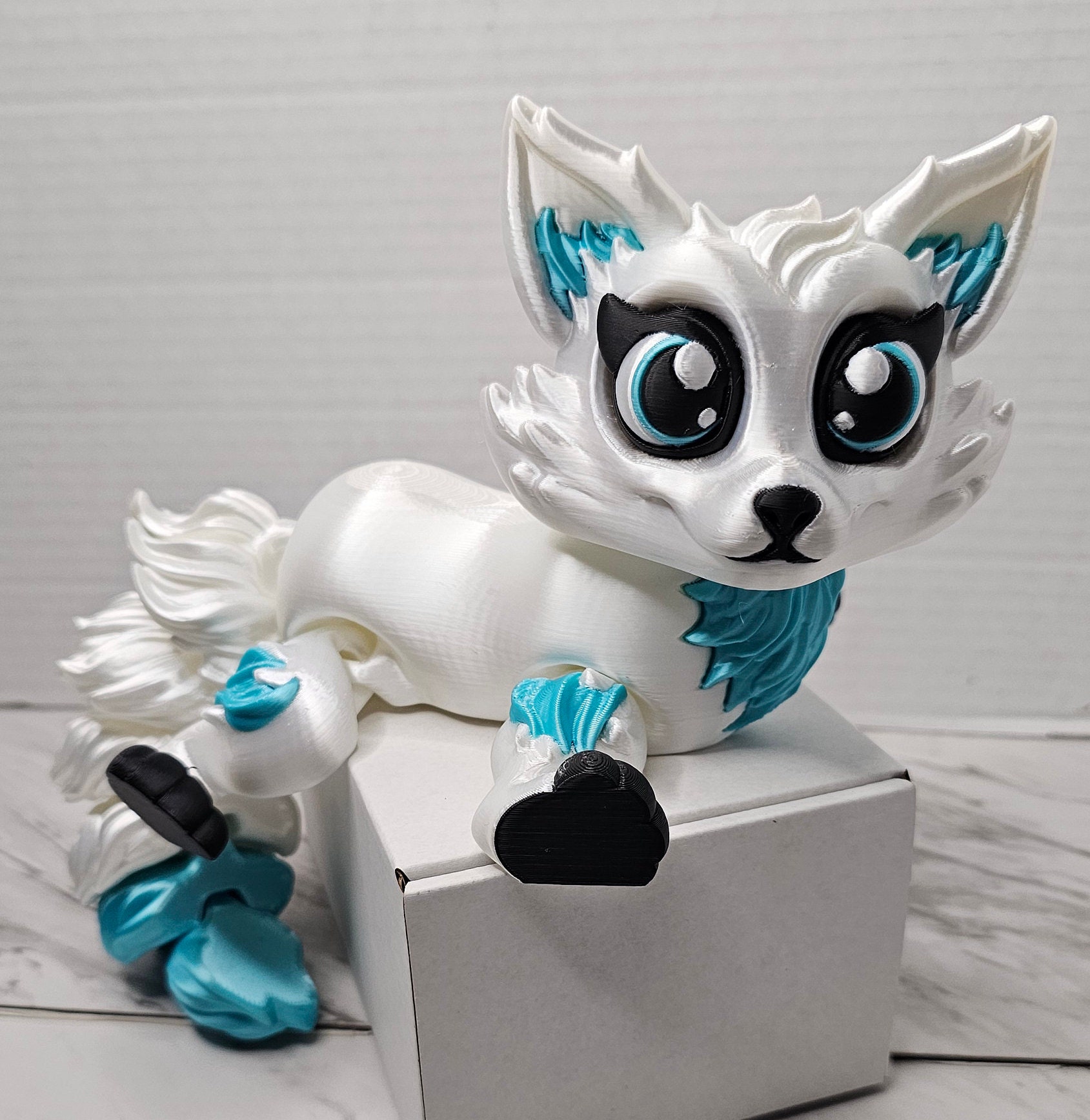 Articulated Arctic Fox - Etsy